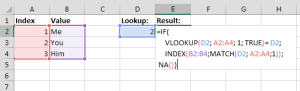 Excel VLOOKUP vs INDEX MATCH vs SQL vs VBA
