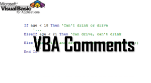 Making proper VBA Comments - Analyst Cave