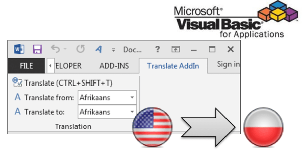 Word Translator AddIn and Excel Translator AddIn