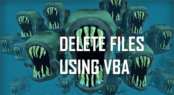 VBA Delete file using VBA, recrusive VBA Deleting files