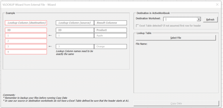 Excel LOOKUP Wizard AddIn - Add Columns from Files - Analyst Cave